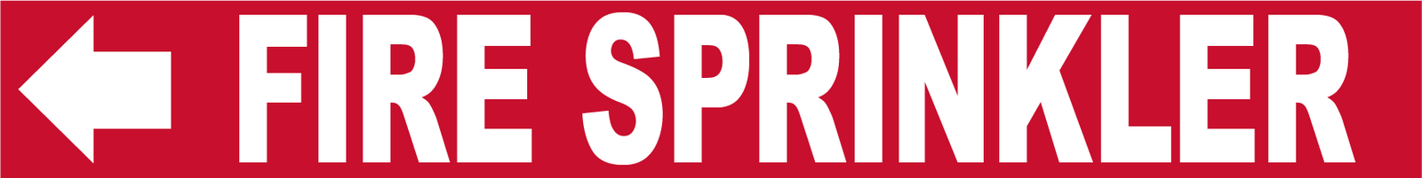 Fire Sprinkler Pipe Marking Label