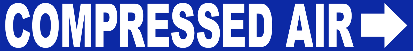 Compressed Air Pipe Marking Label